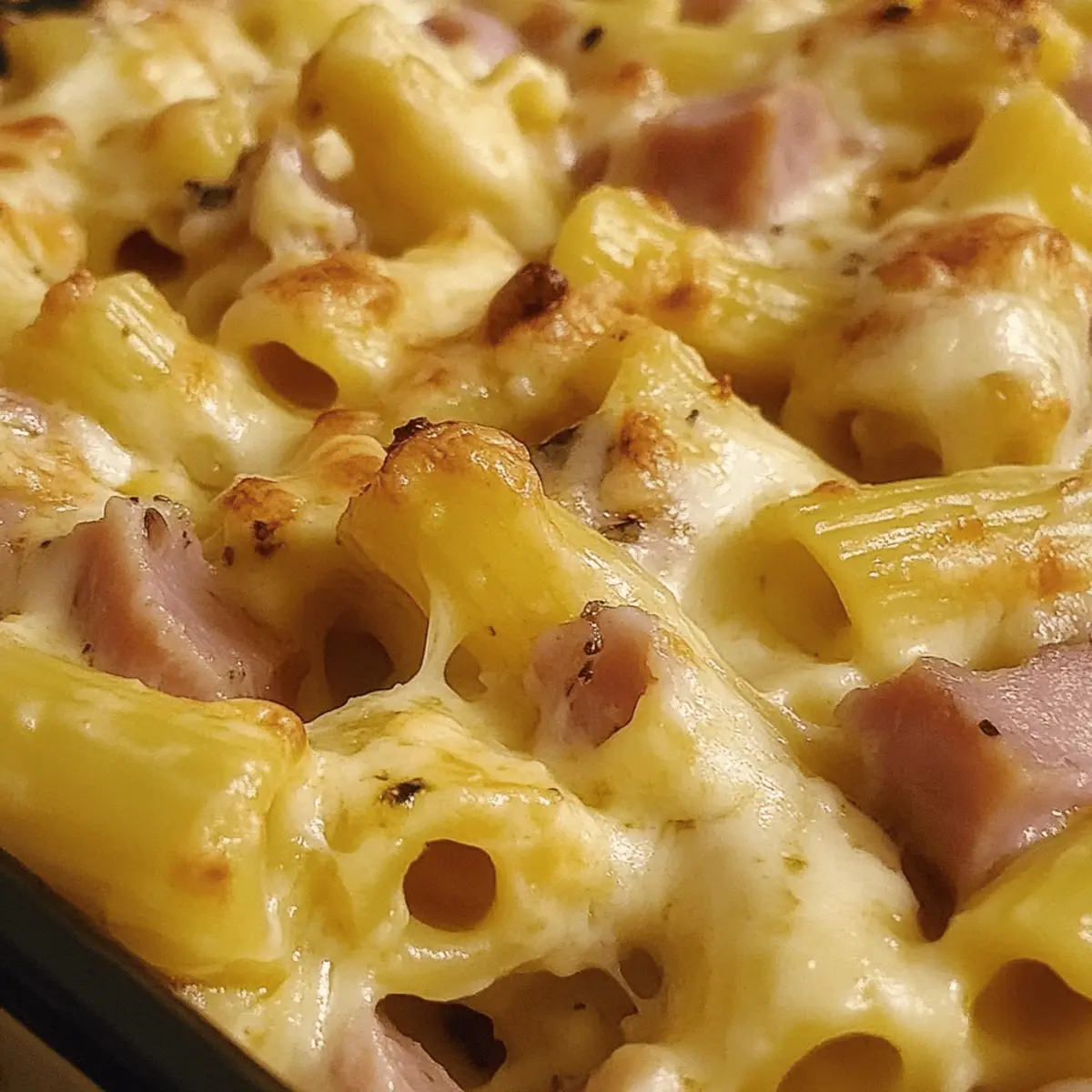 Easy Cheap Cheesy Ham Pasta Bake That Feels Like a Cozy Hug