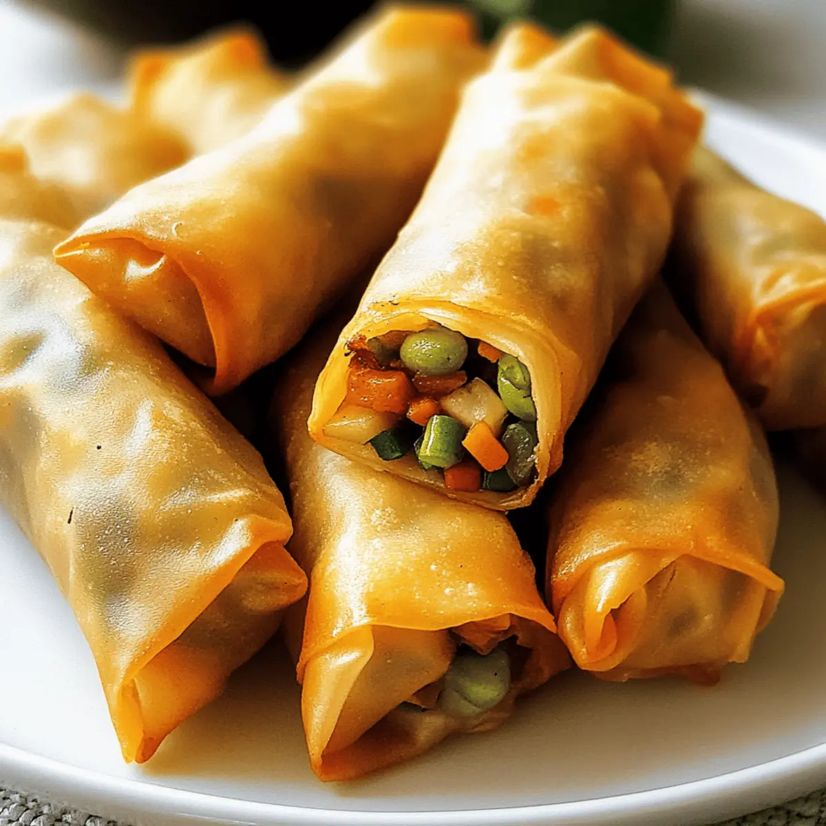Easy Delicious Crispy Veggie Spring Rolls Snack