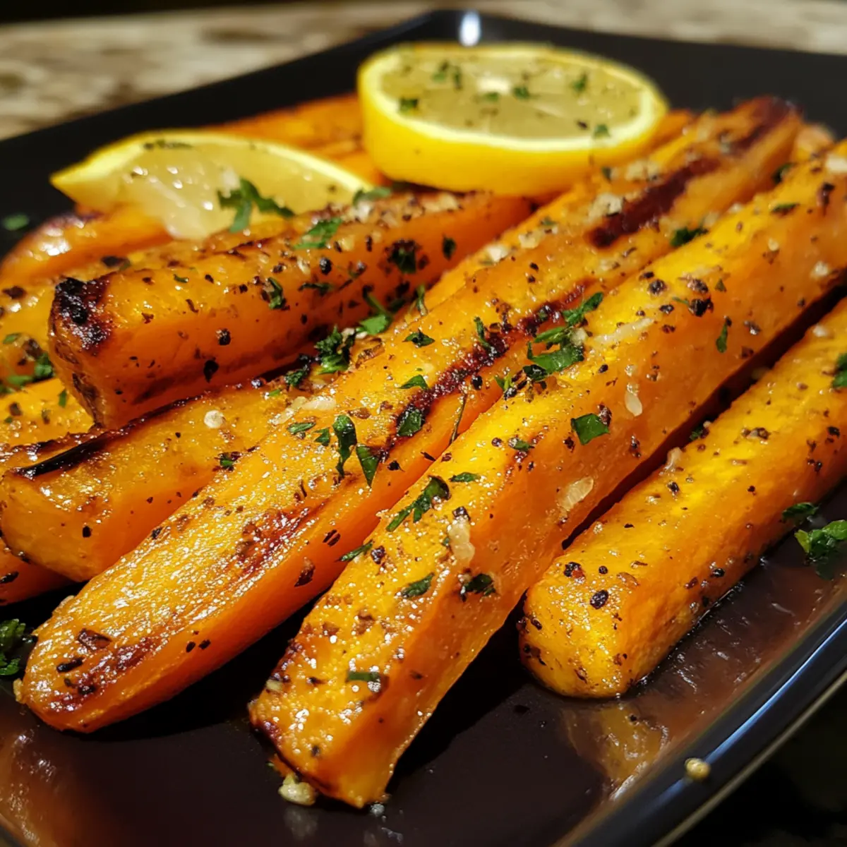 Irresistible Zesty Lemon Garlic Carrot Sticks for Easy Snacking